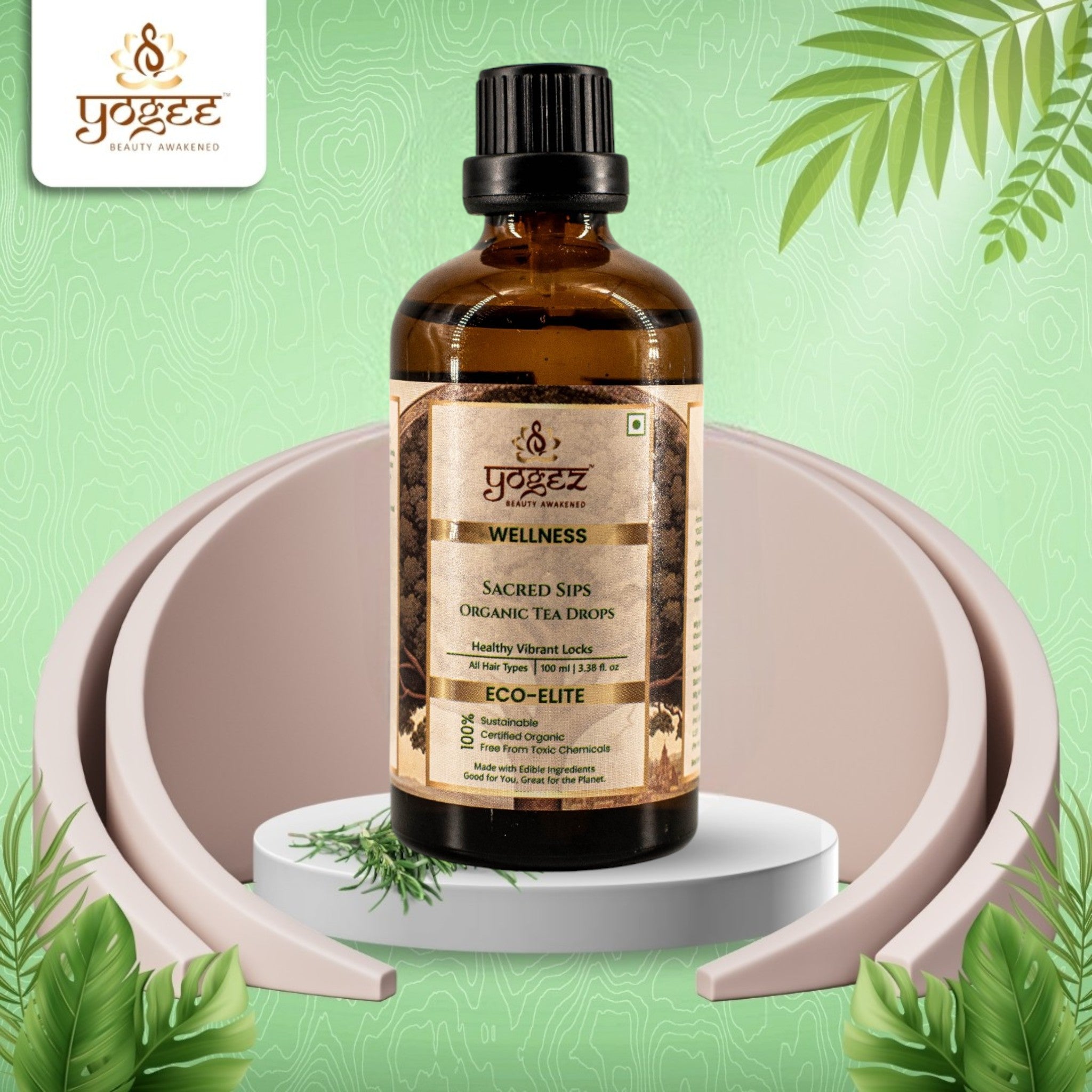 Sacred Sips Tea Drops- Hair Health – YOGEZ