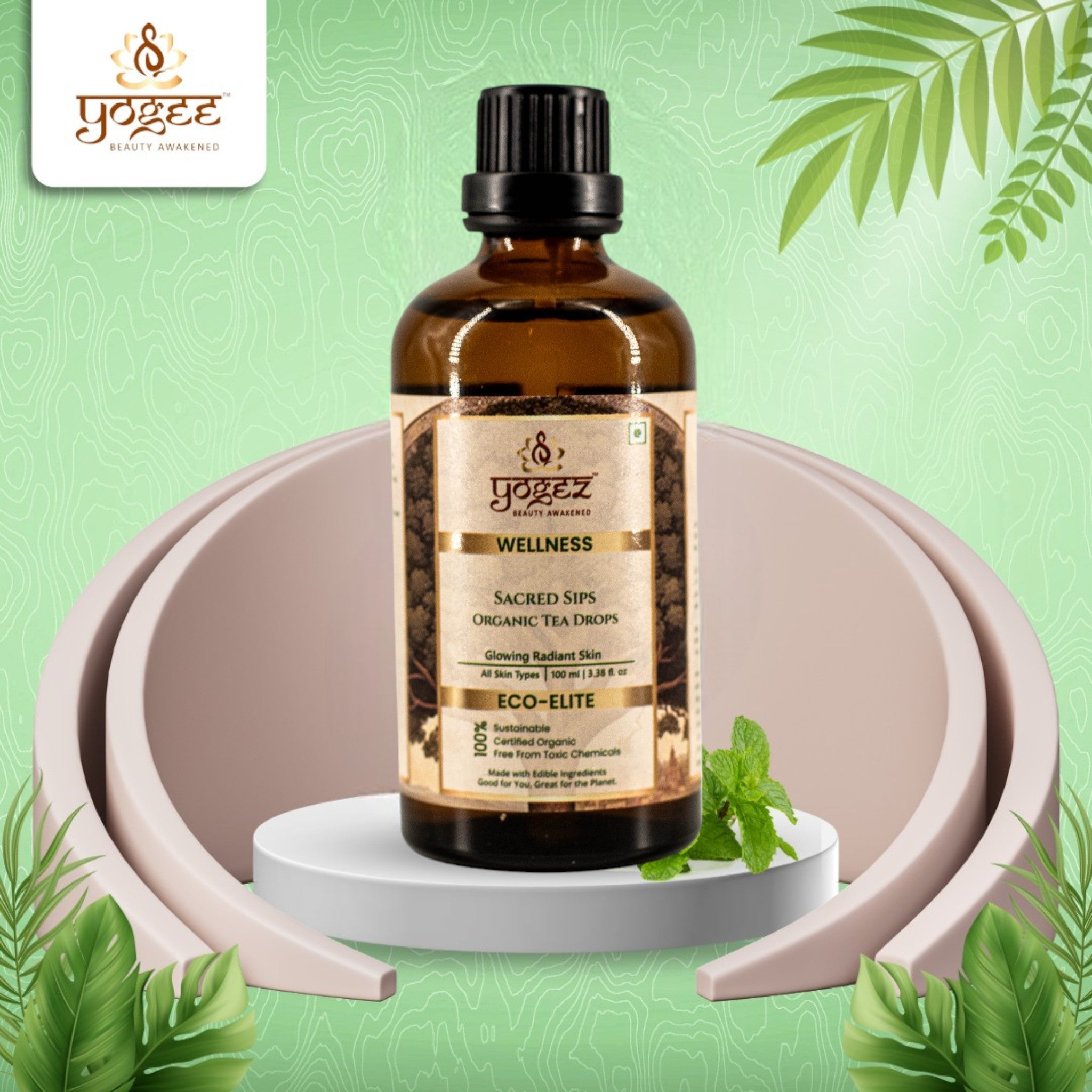 Sacred Sips Tea Drops- Skin Health – YOGEZ